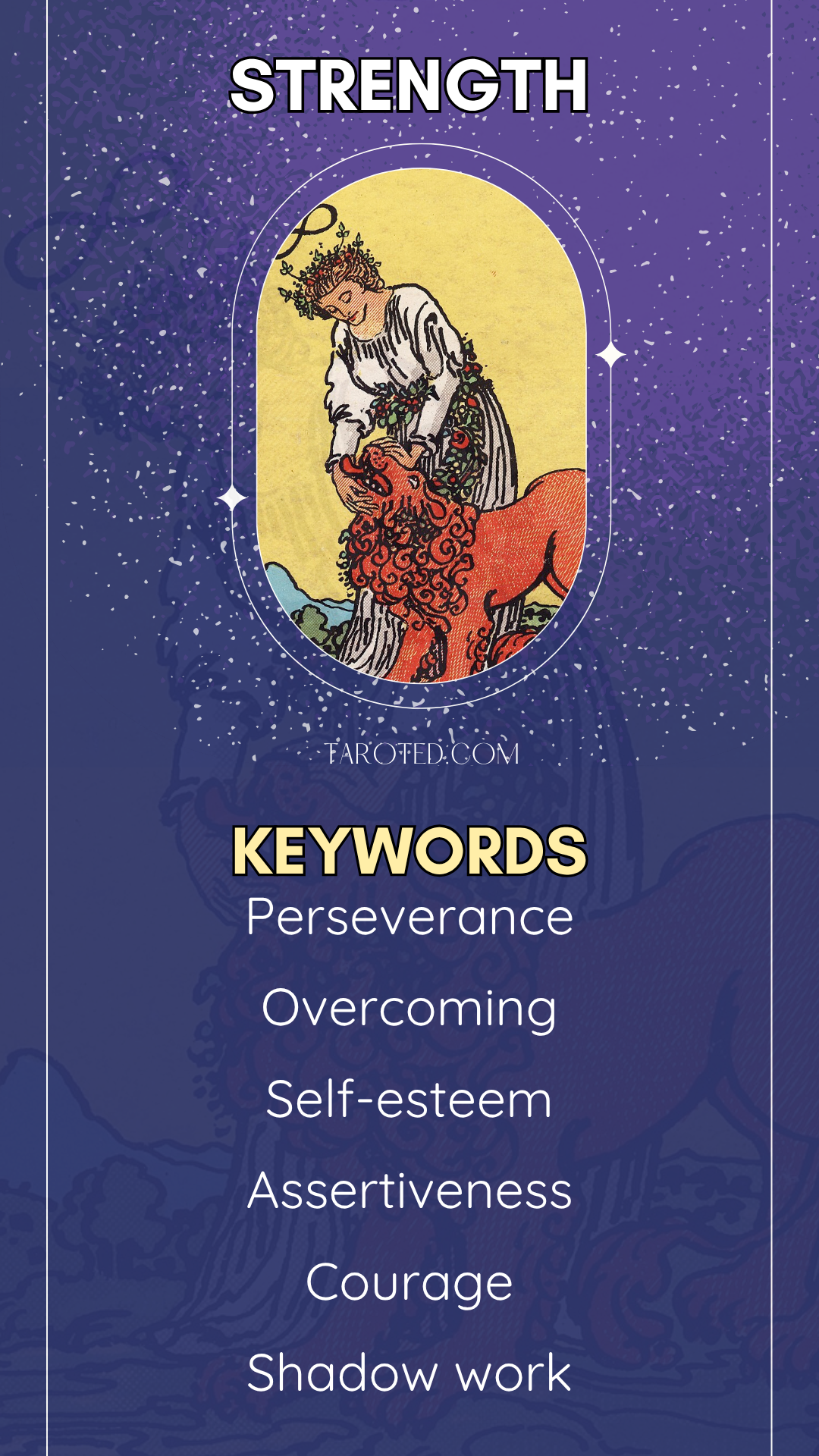 Strength Tarot Card Meaning (Upright)