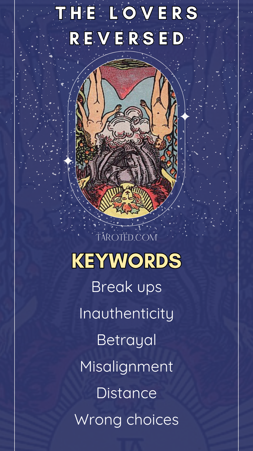 The Lovers Reversed Tarot Card Meaning